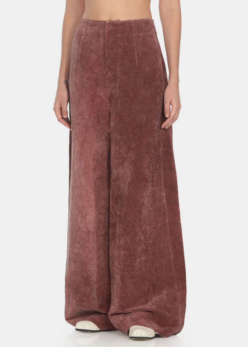 Dark Red Punnet Pants | LEISURE CENTER