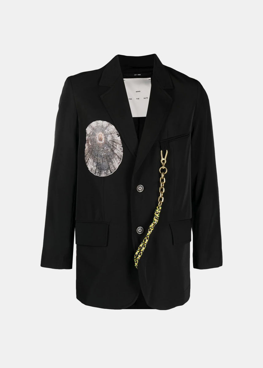 Black "Limpet Shell" Blazer | LEISURE CENTER