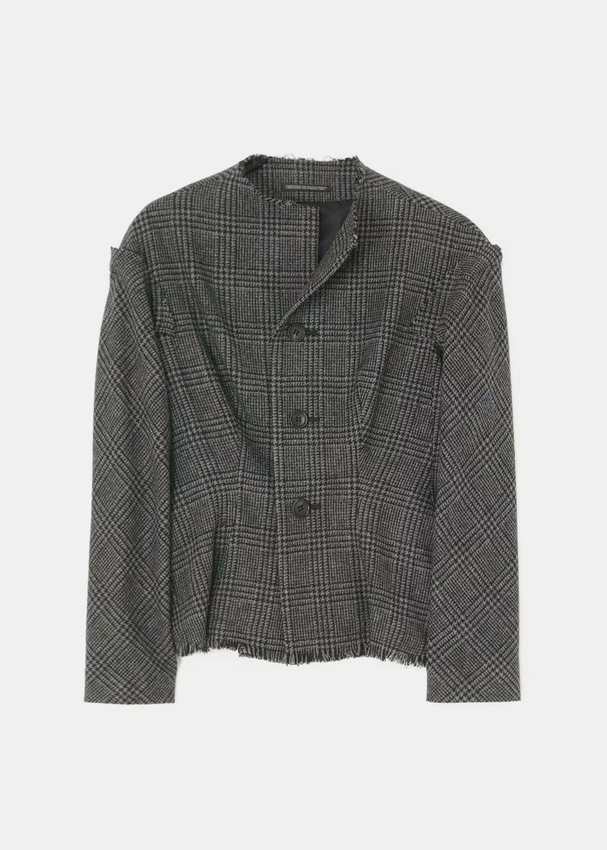 Grey High Neck Gusset Jacket | LEISURE CENTER