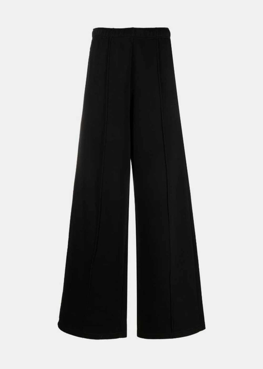 Black MM6 Wide-Leg Track Pants | LEISURE CENTER