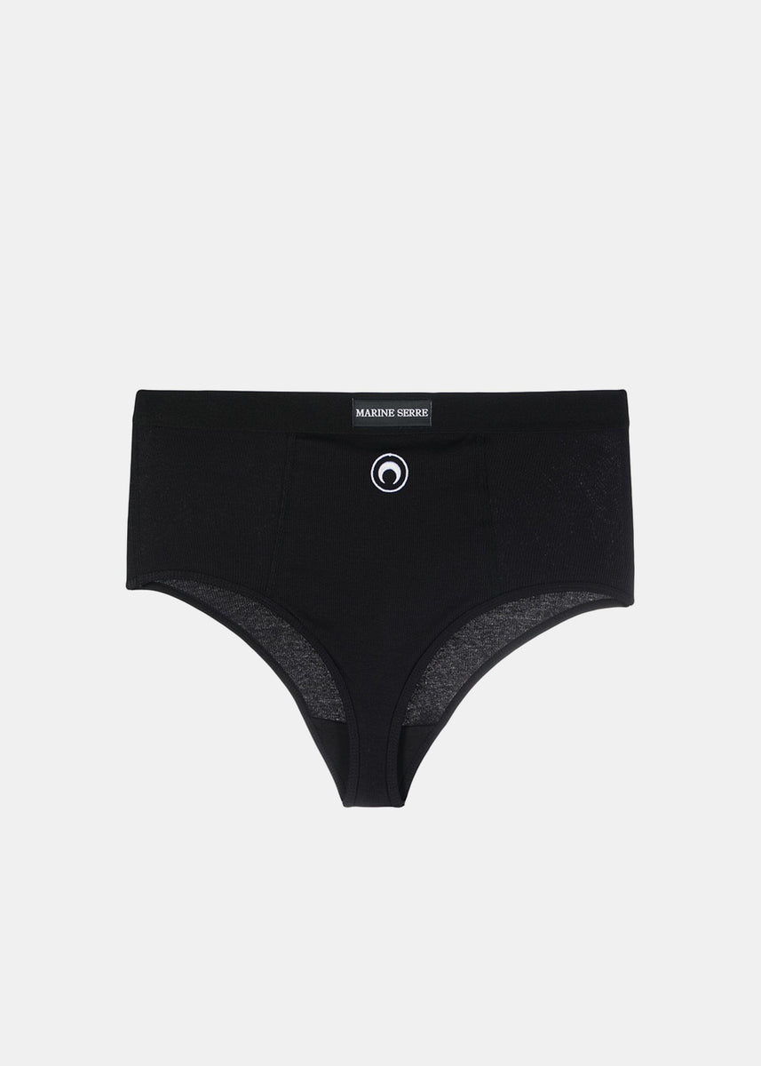 Black Crescent Moon Briefs | LEISURE CENTER