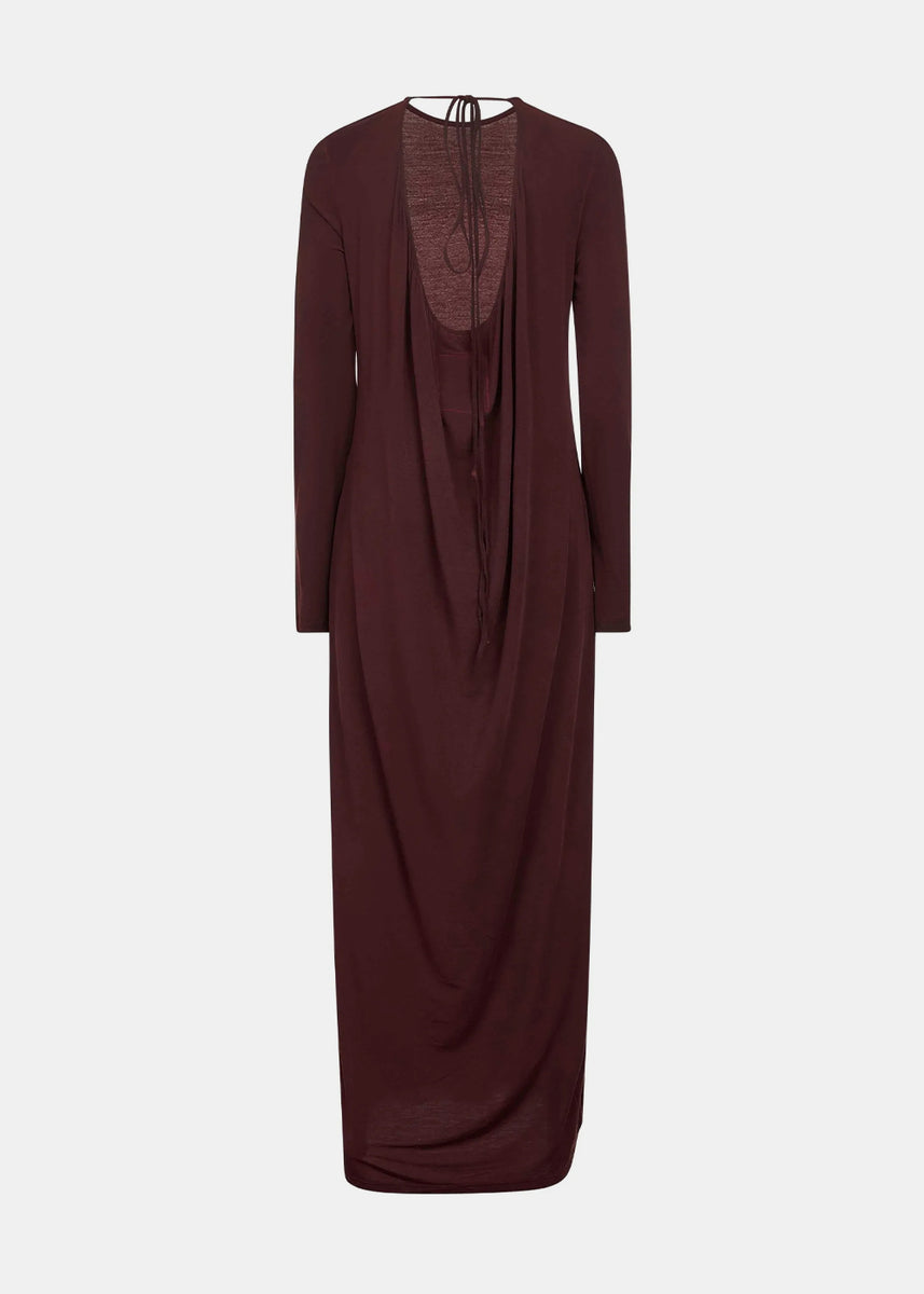 Dark Red Dea Dress | LEISURE CENTER
