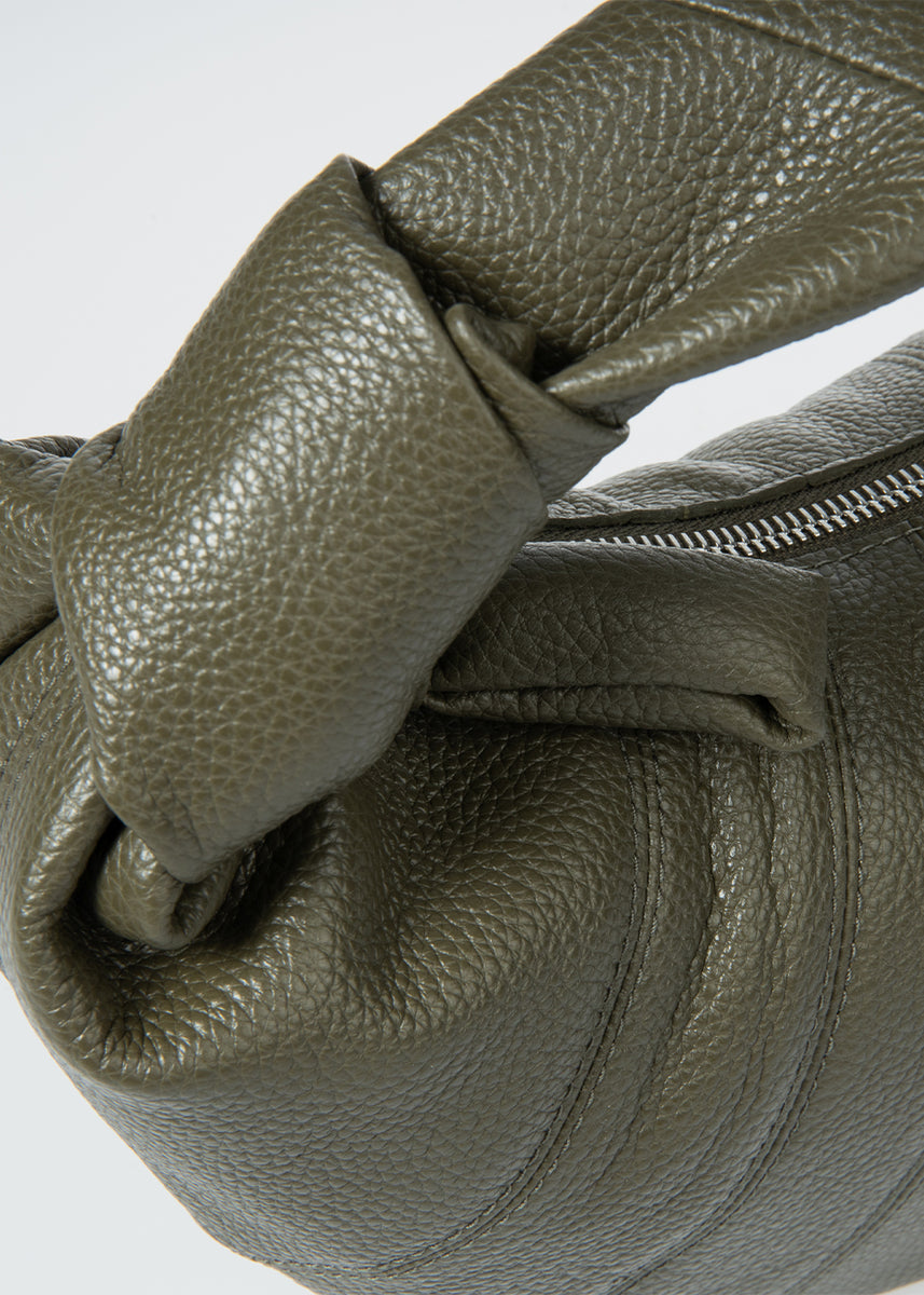 Dark Moss Mini Fortune Croissant Bag | LEISURE CENTER