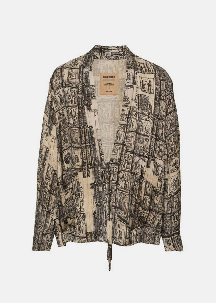 White & Black Jester Jacket | LEISURE CENTER