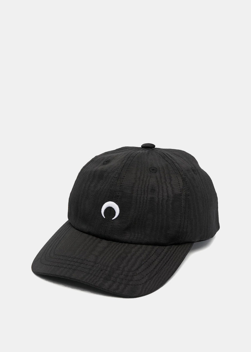 Black Moire Embroidered Cap | LEISURE CENTER