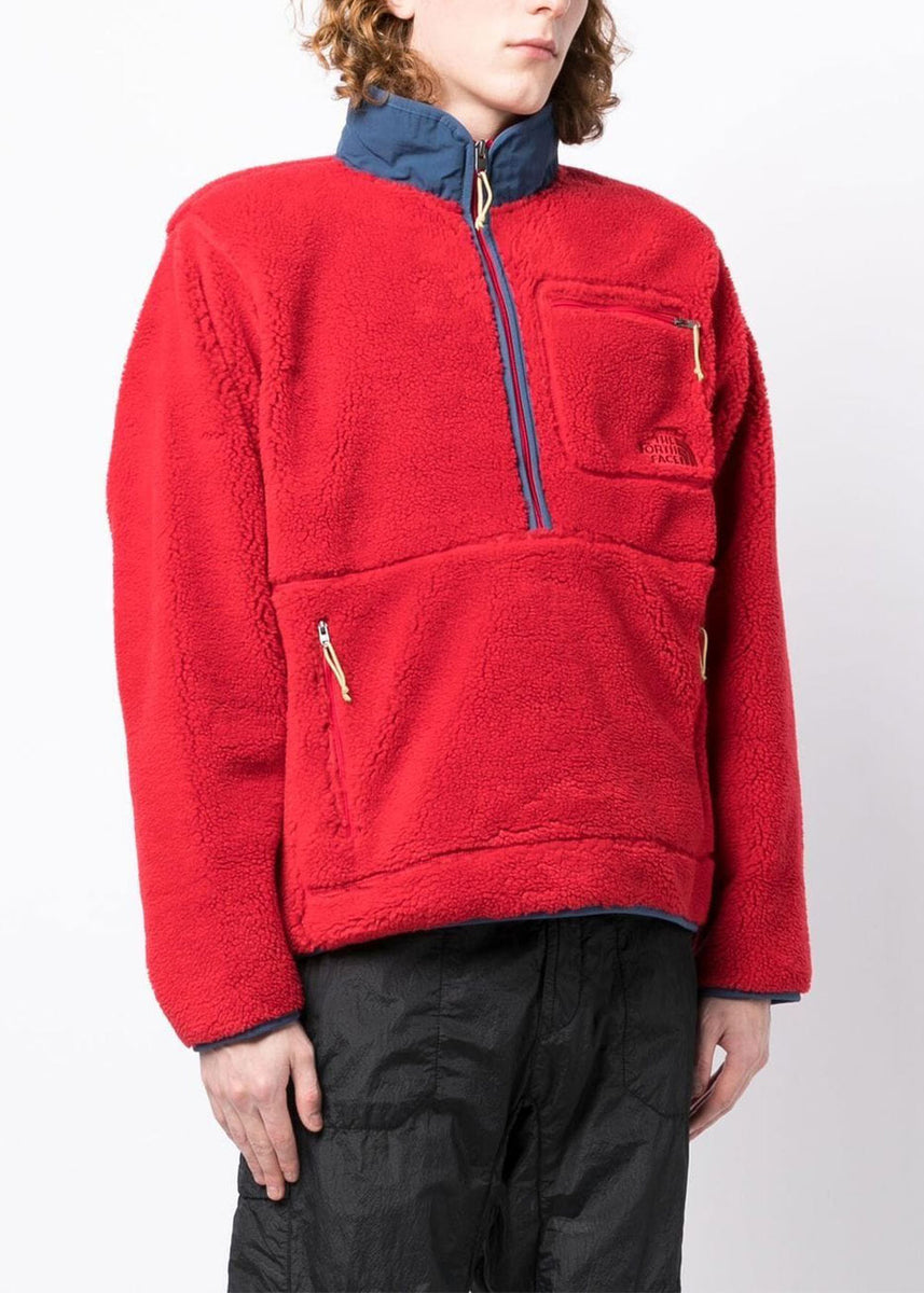 Red Extreme Pile Fleece Pullover | LEISURE CENTER